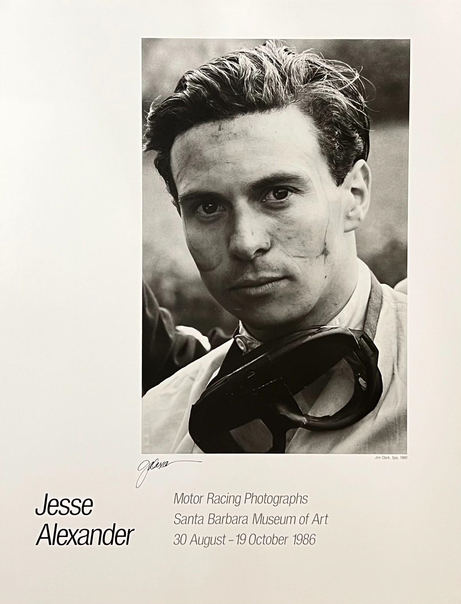 Jesse Alexander | F 1 driver Jim Clark Spa-Francorchamps Belgium GP photo poster (1986) | MutualArt