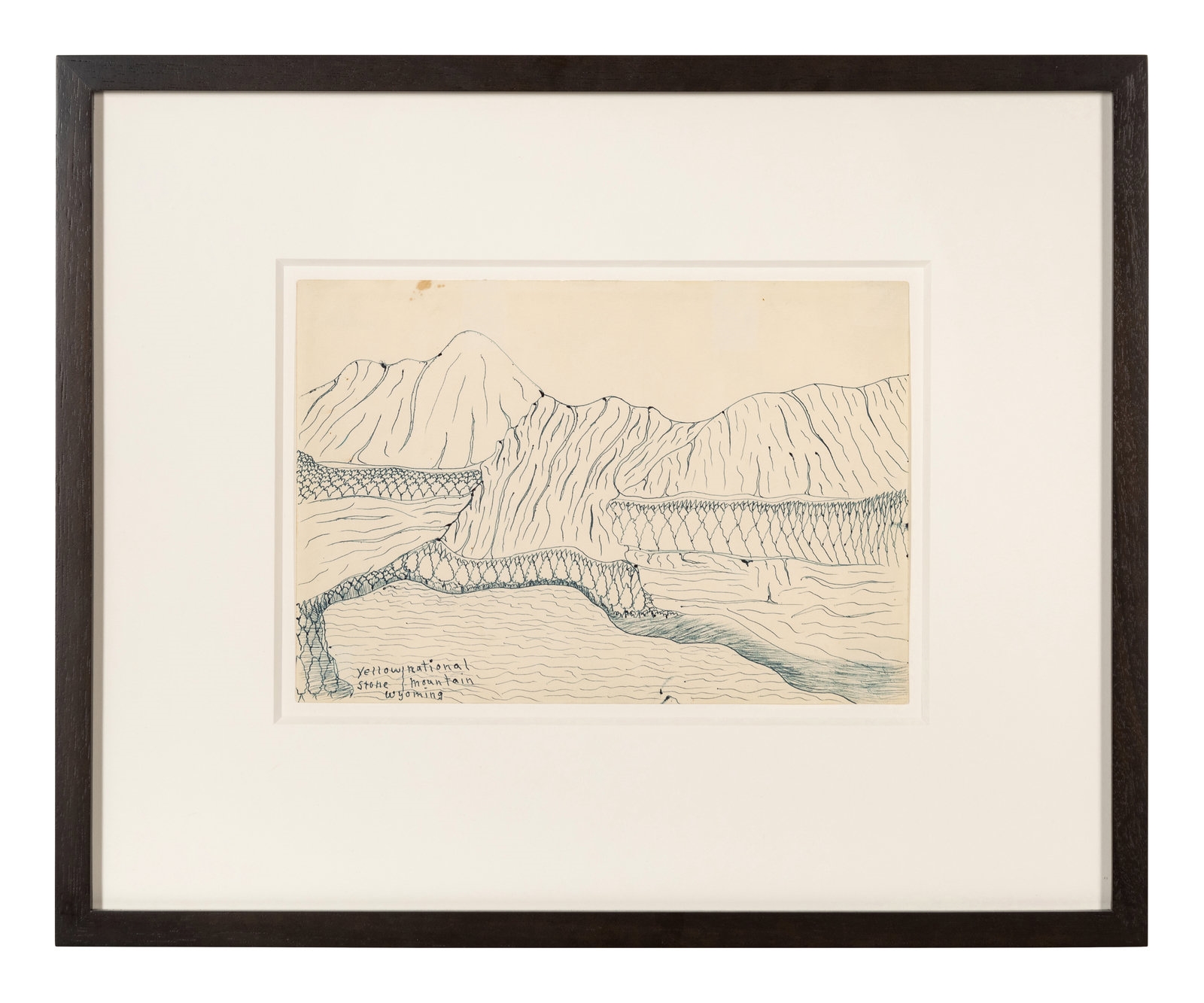 Joseph Yoakum | Yellow stone national mountain Wyoming (Circa 1968 ...