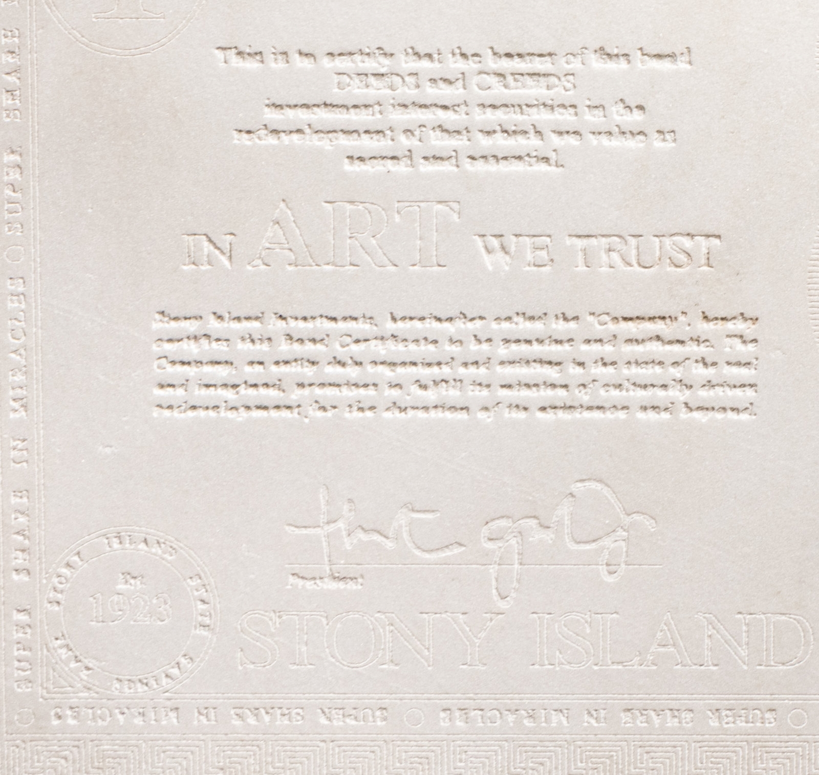 Theaster Gates | Bank Bond (2013) | MutualArt