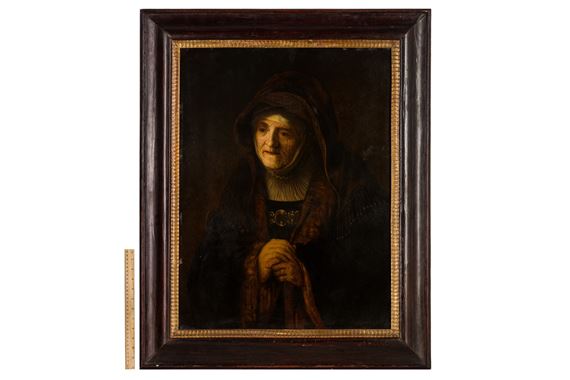Rembrandt van Rijn | The Prophetess Anne, (Portrait of the artist's ...