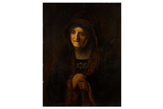 Rembrandt van Rijn | The Prophetess Anne, (Portrait of the artist's ...