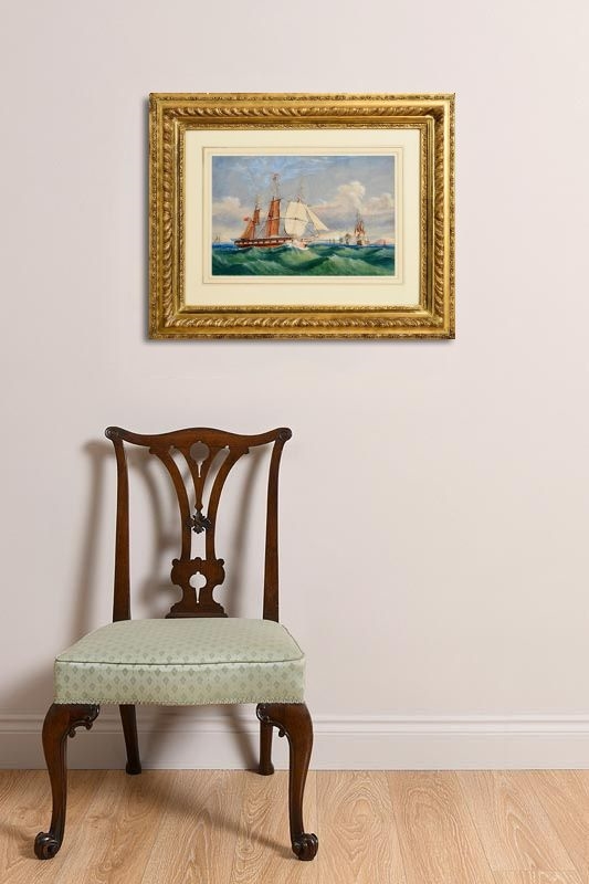 Peter Richard Atkinson | Naval Frigate at the Entrance to Cork Harbour (1863) (1863) | MutualArt