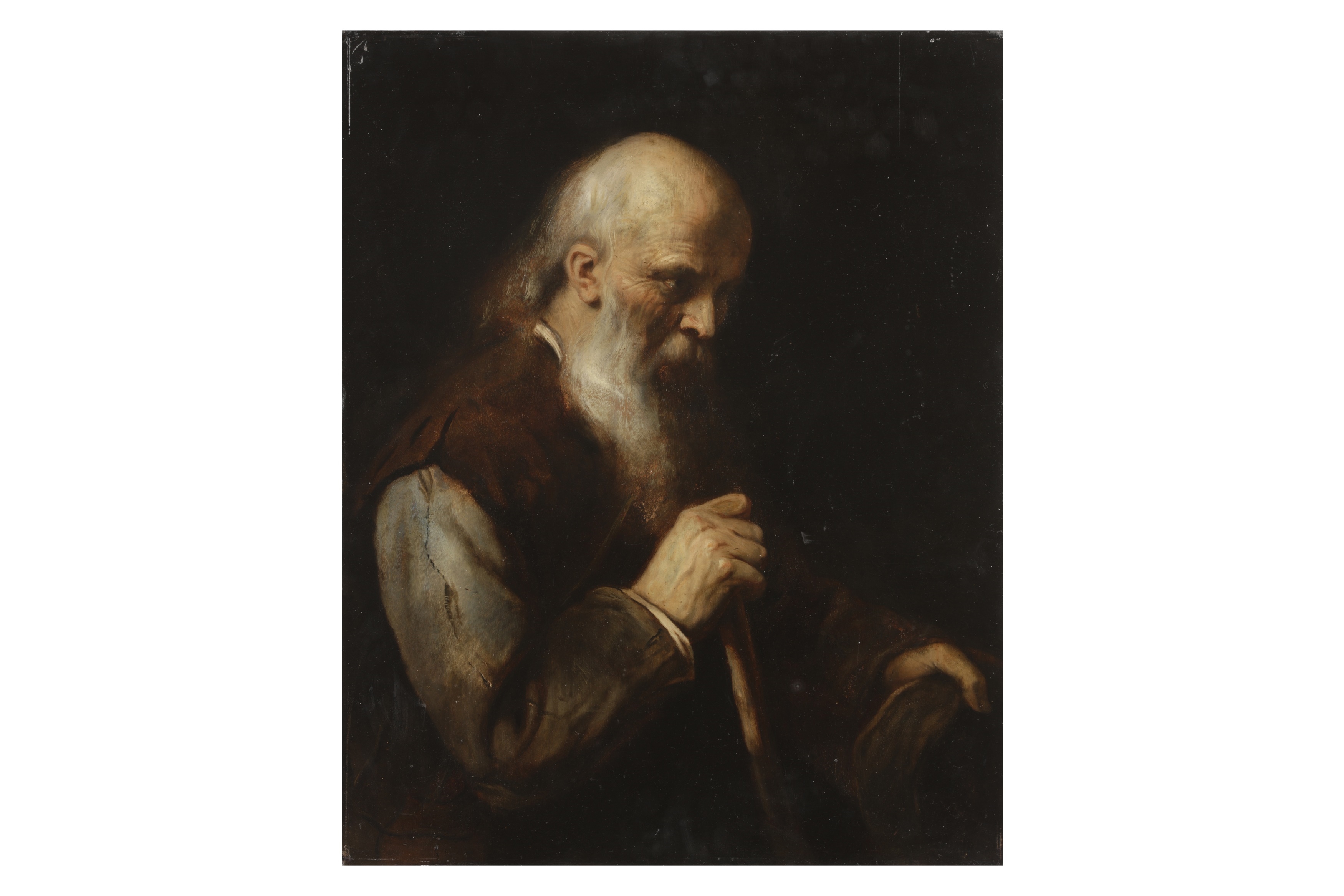 Jan Lievens | Portrait of a man in profile | MutualArt