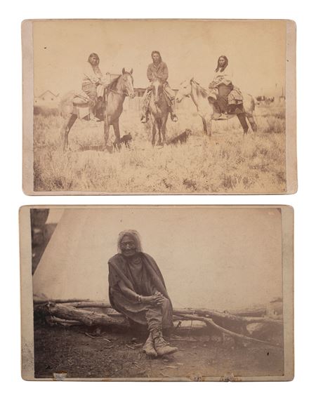 Orlando S. Goff | Two cabinet cards of Crow Indians (1888) | MutualArt
