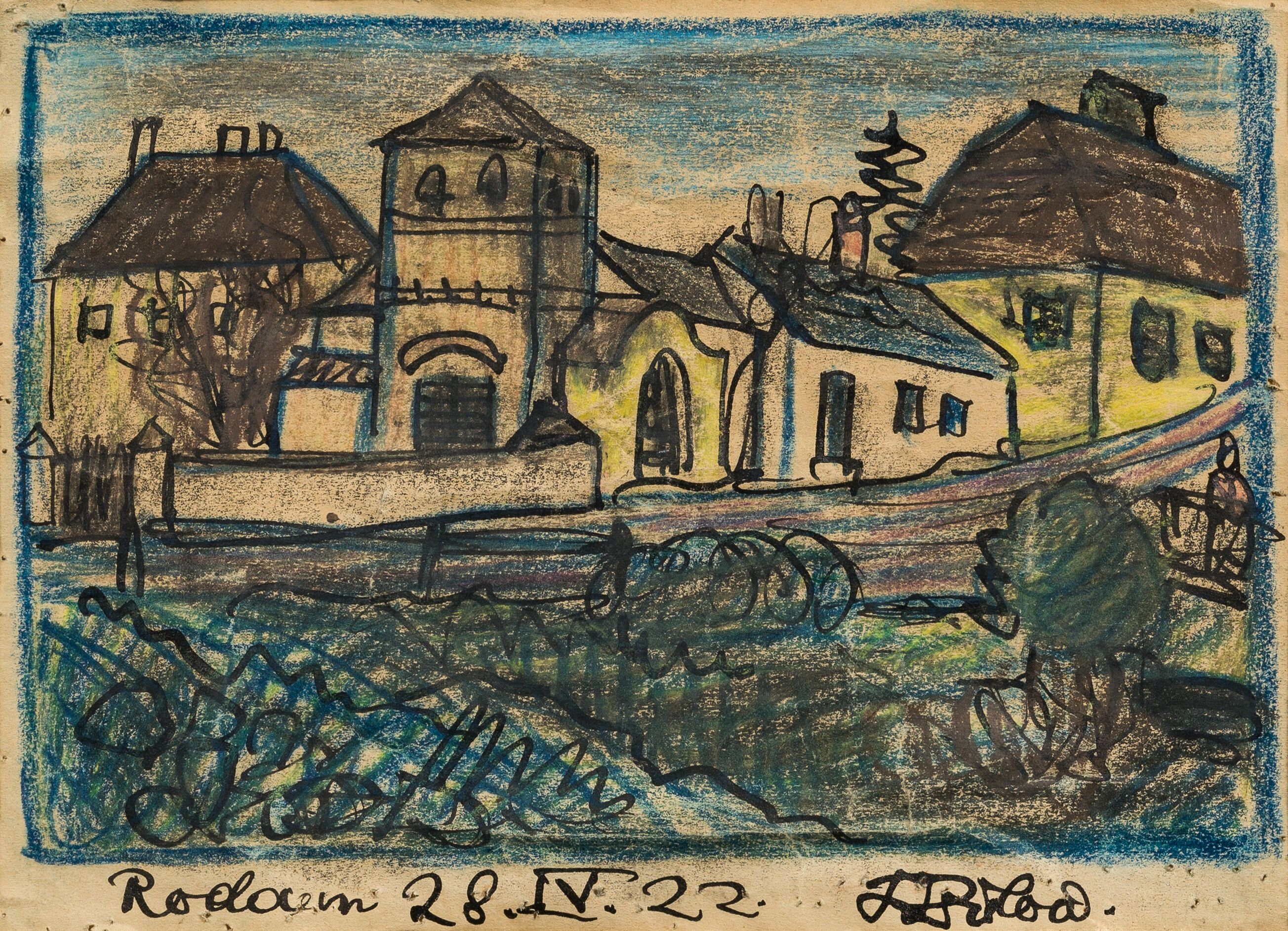 Franz von Zülow | View of Rodaun (1922) | MutualArt