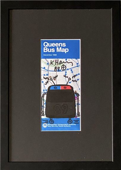 Keith Haring | Queens Bus Map (1989) | MutualArt
