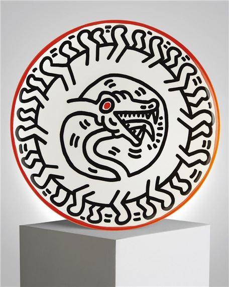 Keith Haring | Dragon Plate | MutualArt