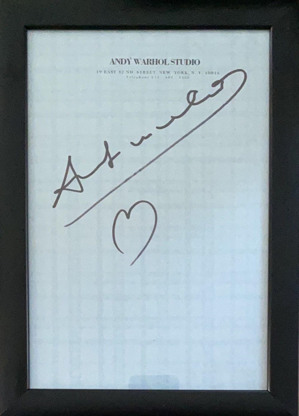 Andy Warhol | Autograph | MutualArt