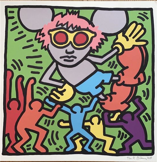 Keith Haring | Andy Mouse (1986) | MutualArt