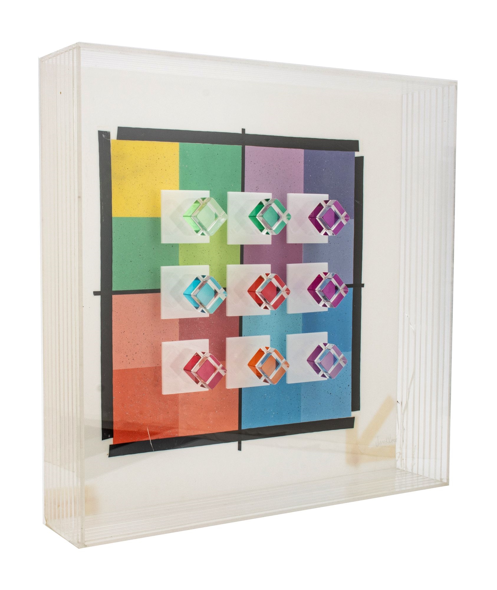 Leonard Janklow | Op Art Wall Sculpture | MutualArt