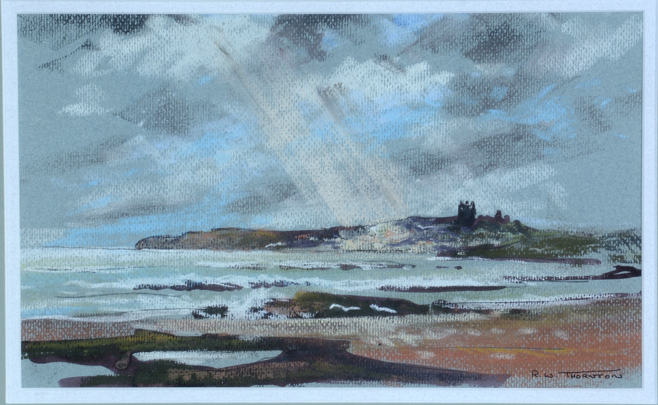 Ronald William Thornton | Sunbeams Over Dunstanburgh Castle | MutualArt