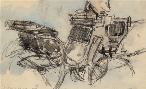 Everett Shinn | Carriage (1900) | MutualArt