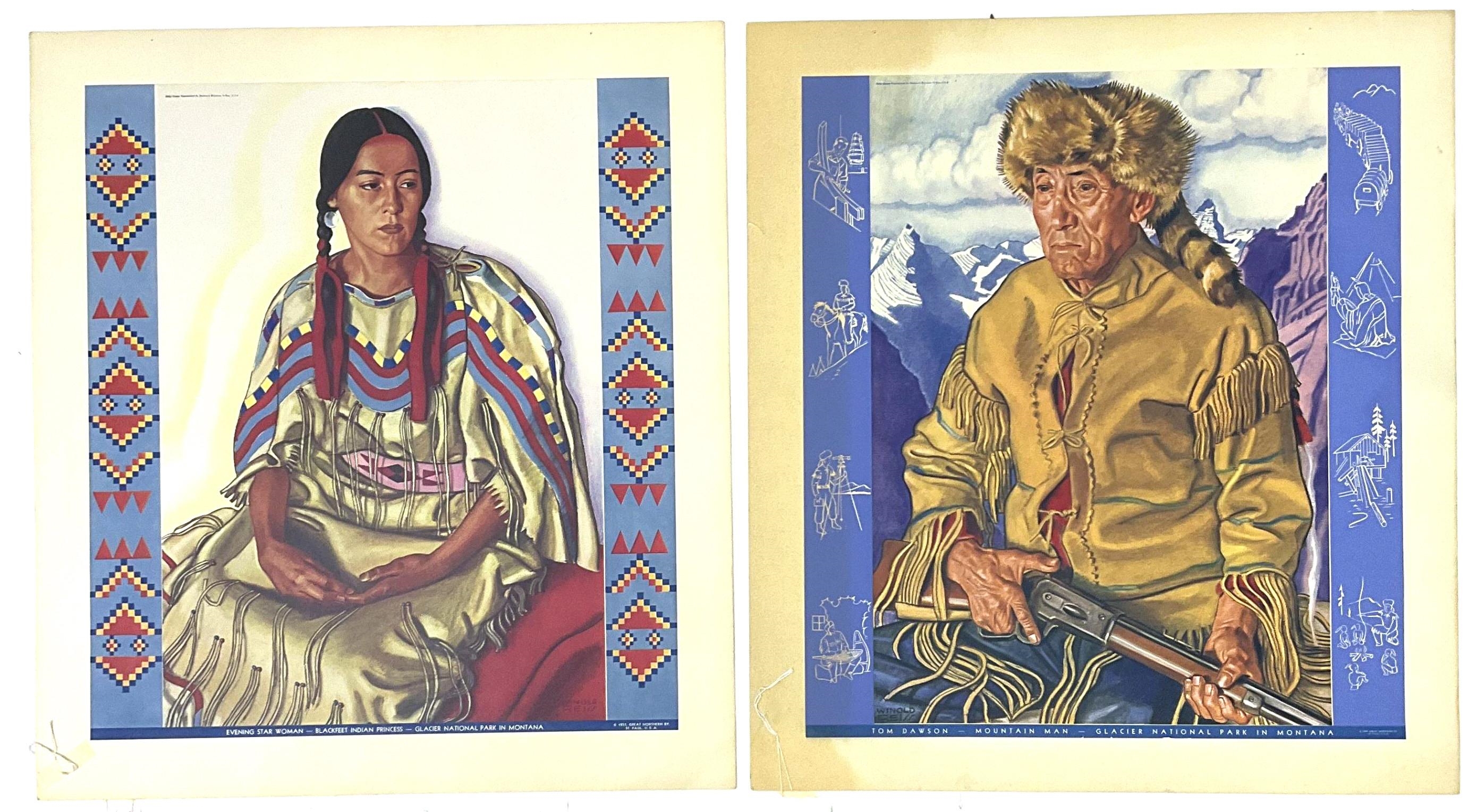 Winold Reiss | Glacier Montana Railroad | MutualArt