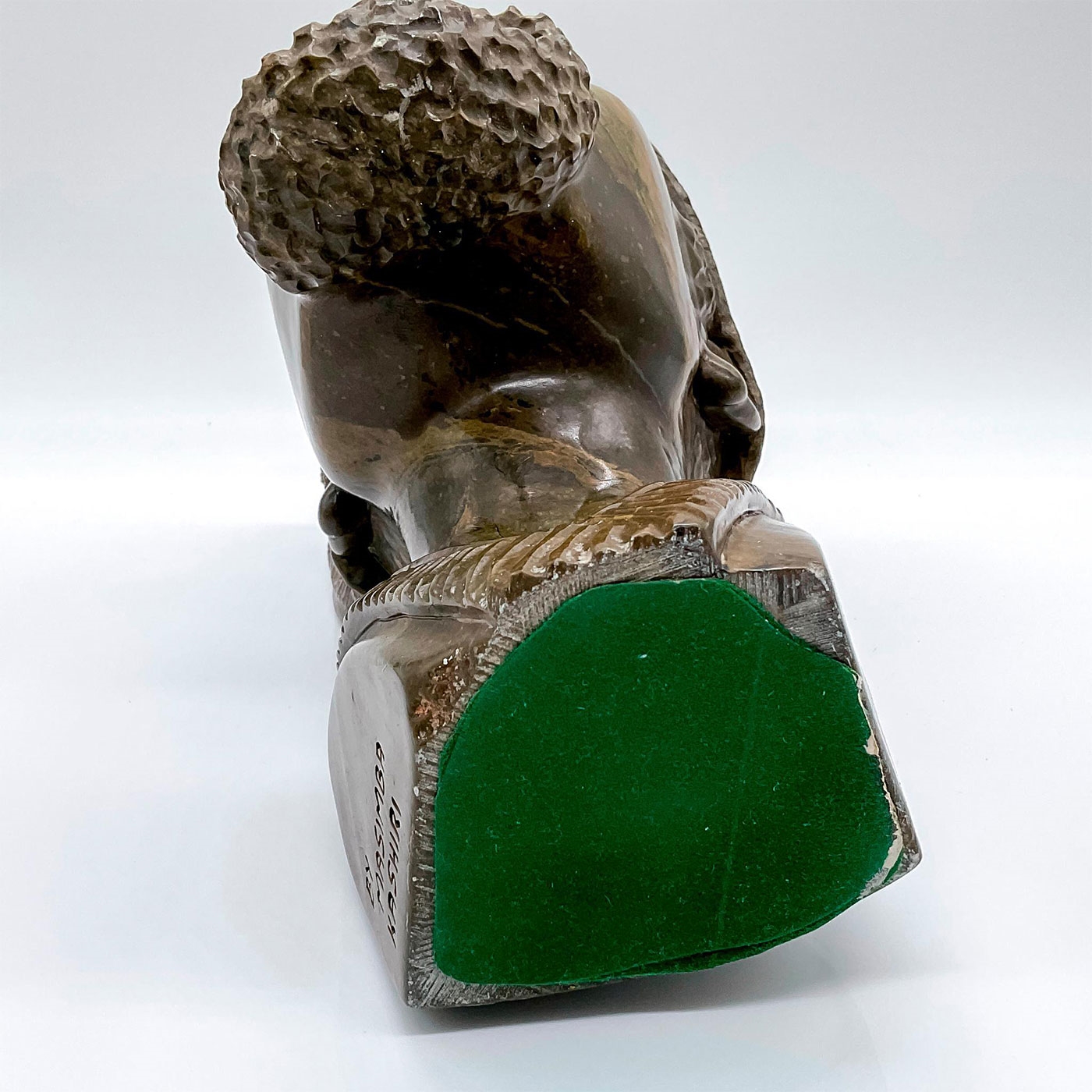Masinba Kashiri | A beautiful green stone sculpture of a bearded man in ...