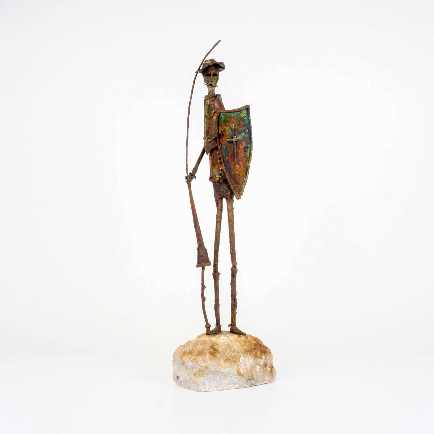 Jim Lewk | Jim Lewk Copper Sculpture of Don Quixote | MutualArt
