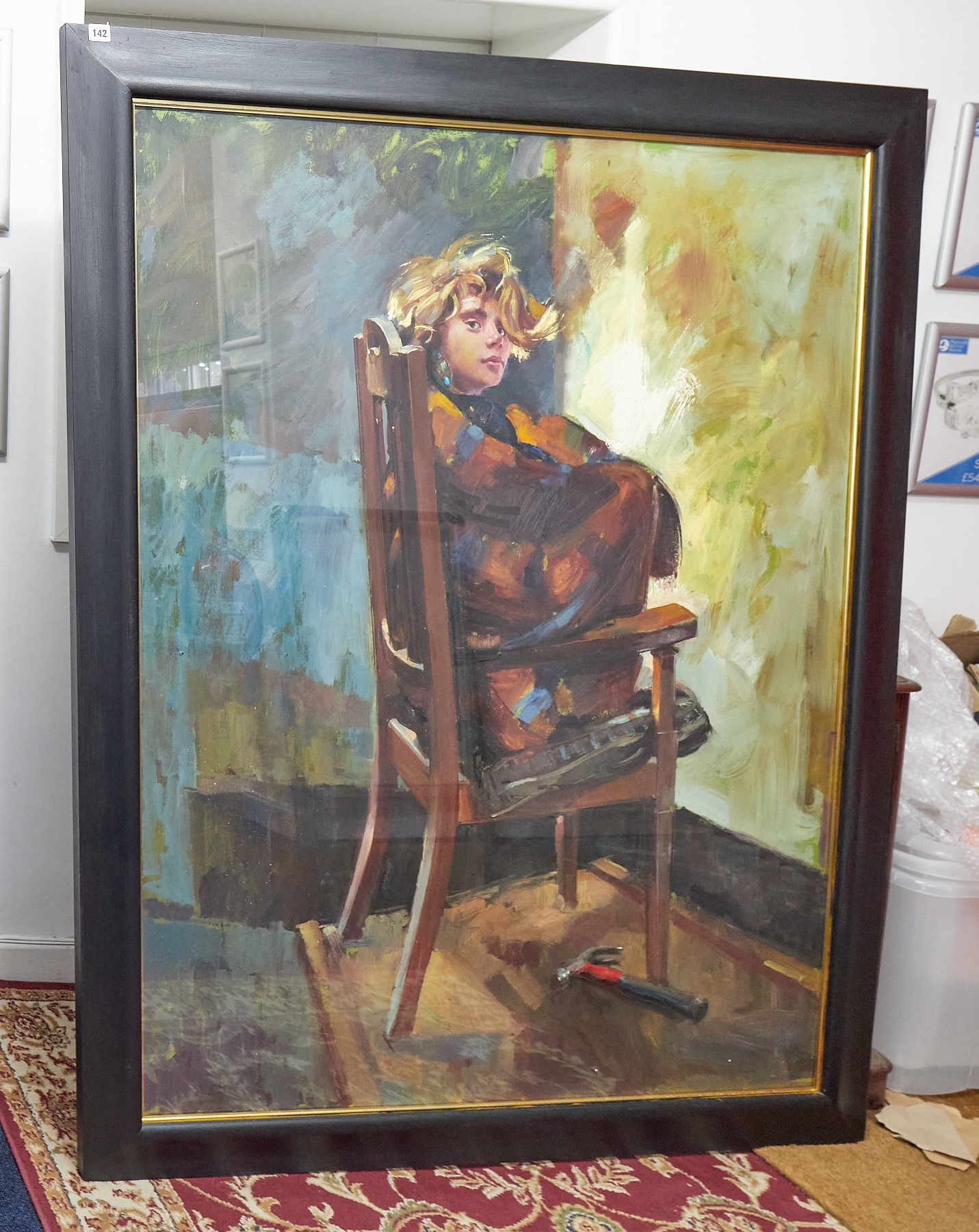 Robert Lenkiewicz | Lindsay Seers in Blanket (1987) | MutualArt