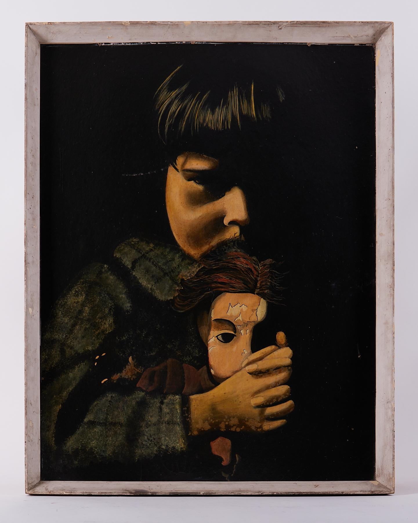 Robert Lenkiewicz | portrait of Child with Doll (1970) | MutualArt