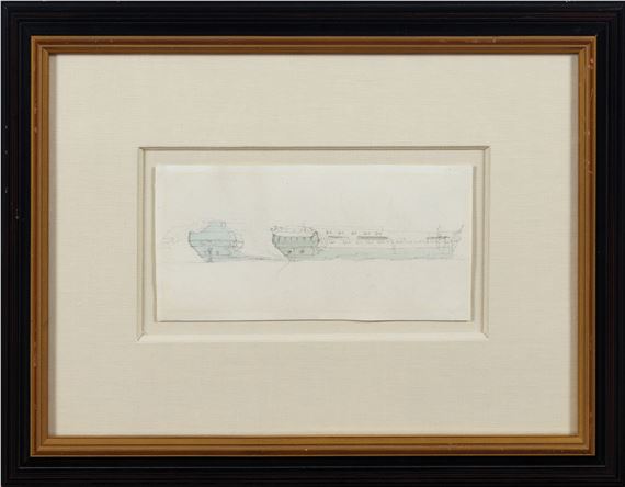 John Constable | preparatory drawing for the Battle of Trafalgar ...