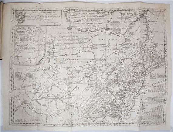 Lewis Evans | Evans Map of the British Colonies in America, 1755 ...
