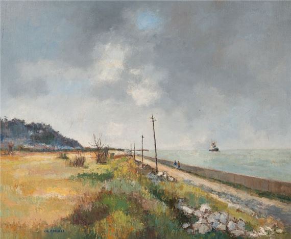 Charles Pollaci | Estuaire de la Seine à Honfleur (1968) | MutualArt