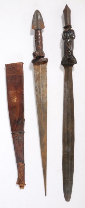 African School | Two African tribal swords | MutualArt