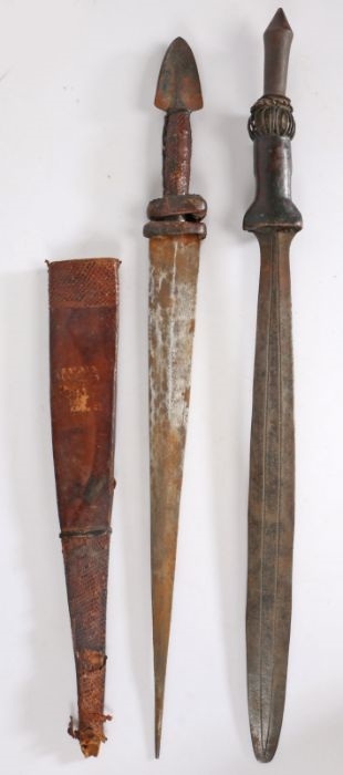 African School | Two African tribal swords | MutualArt