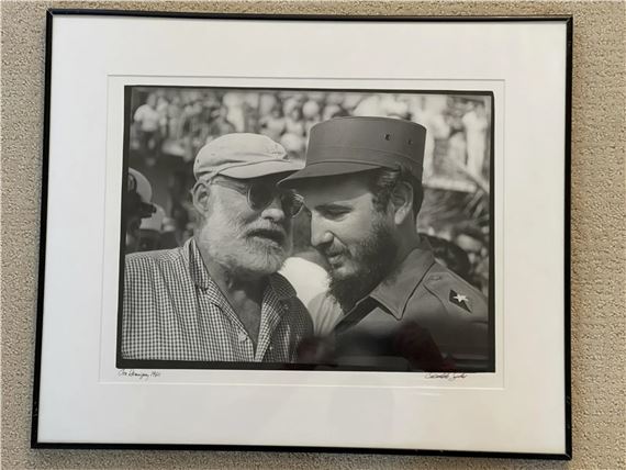 Osvaldo Salas | Ernest Hemingway and Fidel Castro (1960) | MutualArt