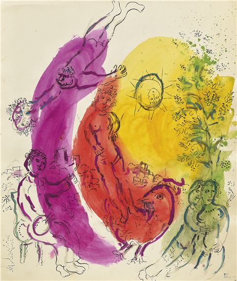Marc Chagall | L'Arc-en-ciel du peintre (1978 - 1980) | MutualArt