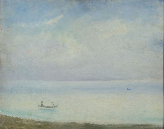 Umberto Lilloni | Alba sul Lago Maggiore 1945 (1945) | MutualArt