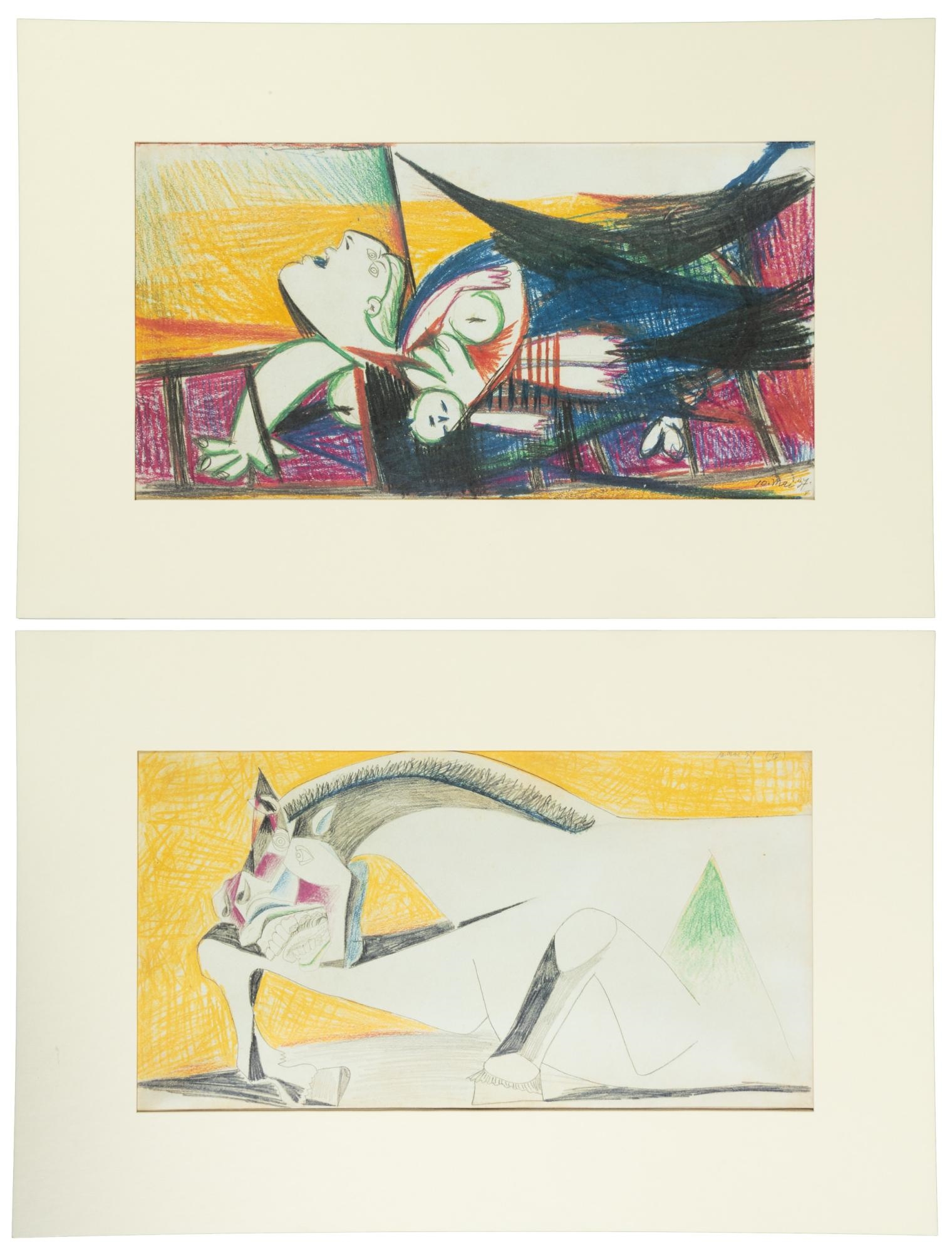 Pablo Picasso | Guernica - color facsimiles of Picasso's 42 preliminary ...