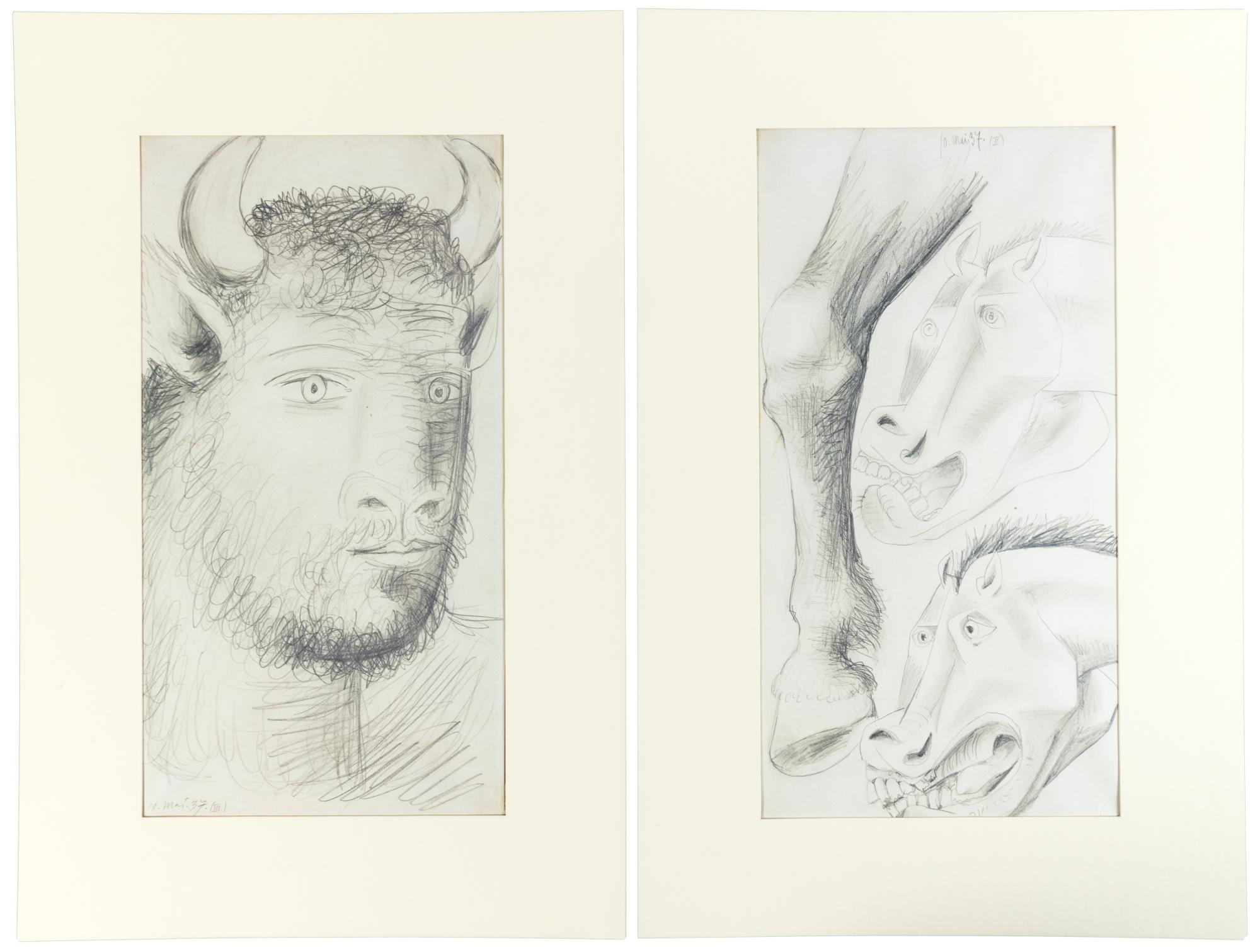 Pablo Picasso | Guernica - color facsimiles of Picasso's 42 preliminary ...