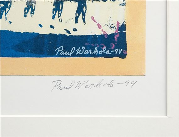 Paul Warhola | Pittsburgh Skyline with Fireworks (1994) | MutualArt