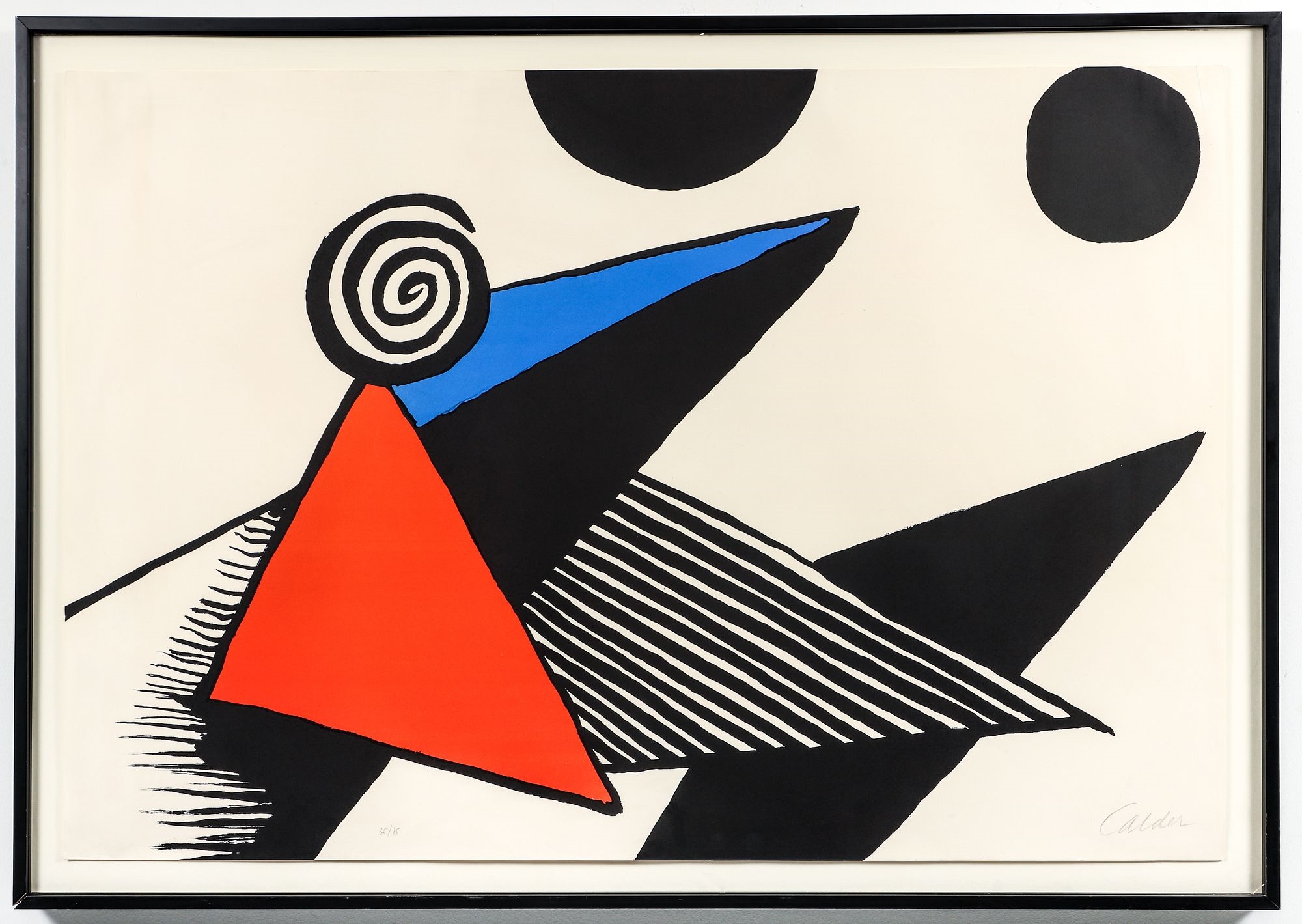 Alexander Calder | Bonnet Phrygien et Barres de Feu [aka Spiral and Red ...