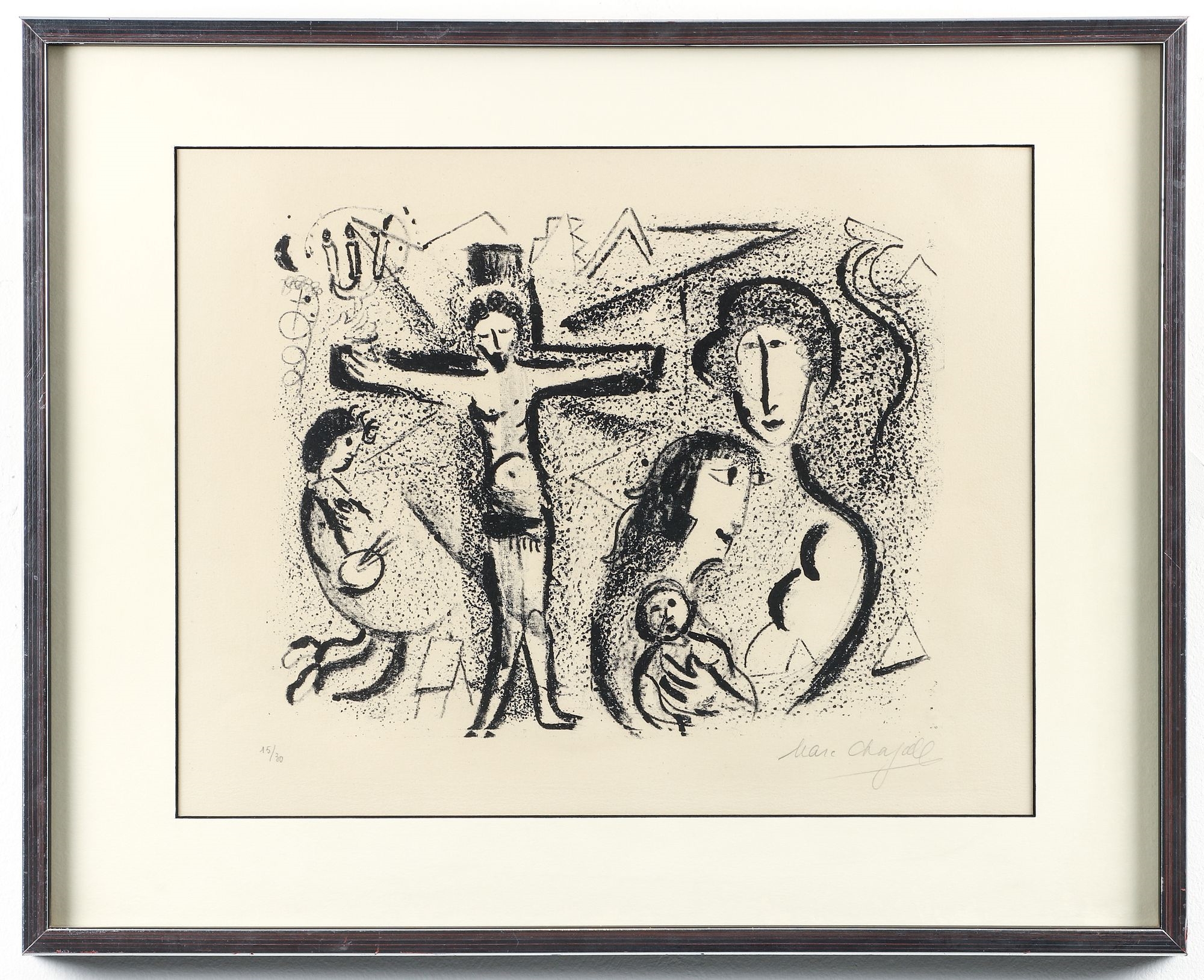 Marc Chagall | Christ With Family [Christ a la Famille] (1959) | MutualArt