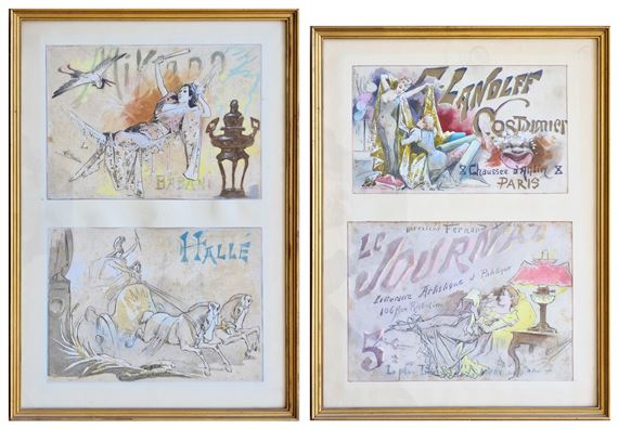 Alfred Choubrac | Suite de quatre publicités originales | MutualArt