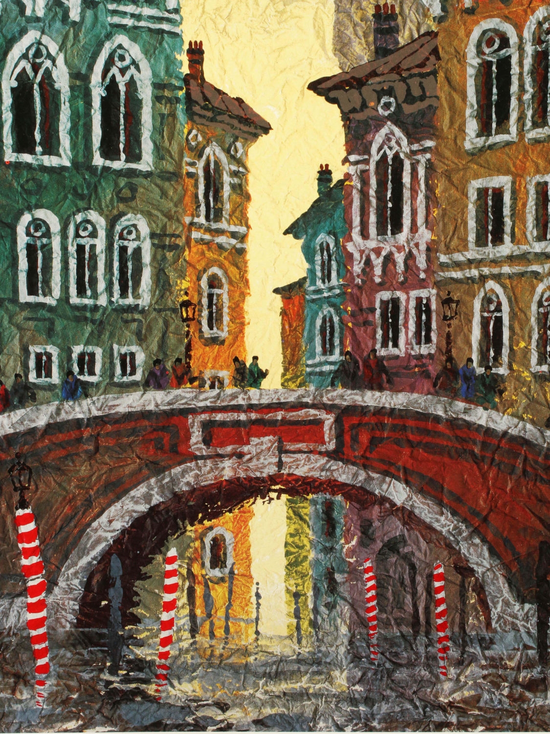 Anatole Krasnyansky | ANATOLE KRASNYANSKY VENICE YELLOW SUNSET SIGNED ...