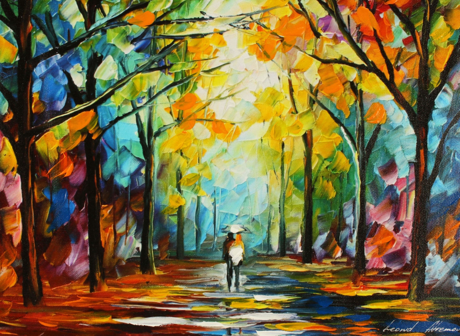 Leonid Afremov | GICLEE ON CANVAS BY LEONID AFREMOV SN DATED (2005 ...