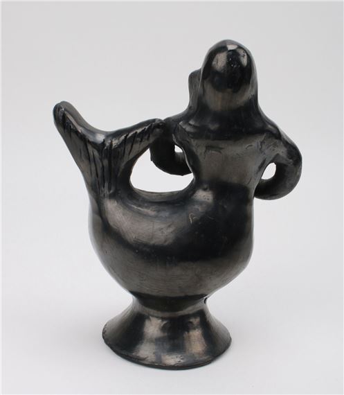 Doña Rosa | DONA ROSA SIGNED BLACK POTTERY MERMAID FIGURE | MutualArt