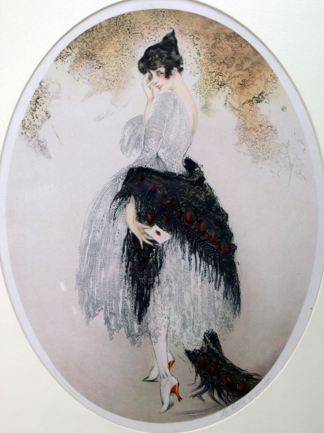 Louis Icart | LOUIS ICART LITHOGRAPH LA LETTRE | MutualArt