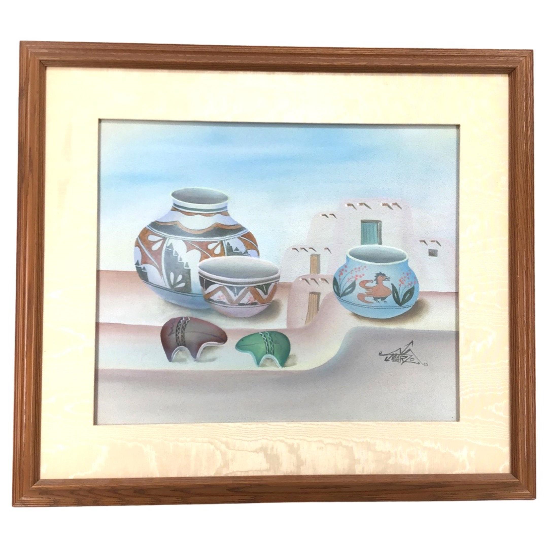 Myung “Mario” Jung | Native American Signed Myung Mario Jung Sand Art ...