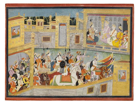 Purkhu | AN ILLUSTRATION TO THE BHAGAVATA PURANA: KRISHNA STEALS THE ...