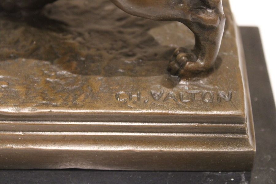 Charles Valton | Roaring Lion (20th Century) | MutualArt