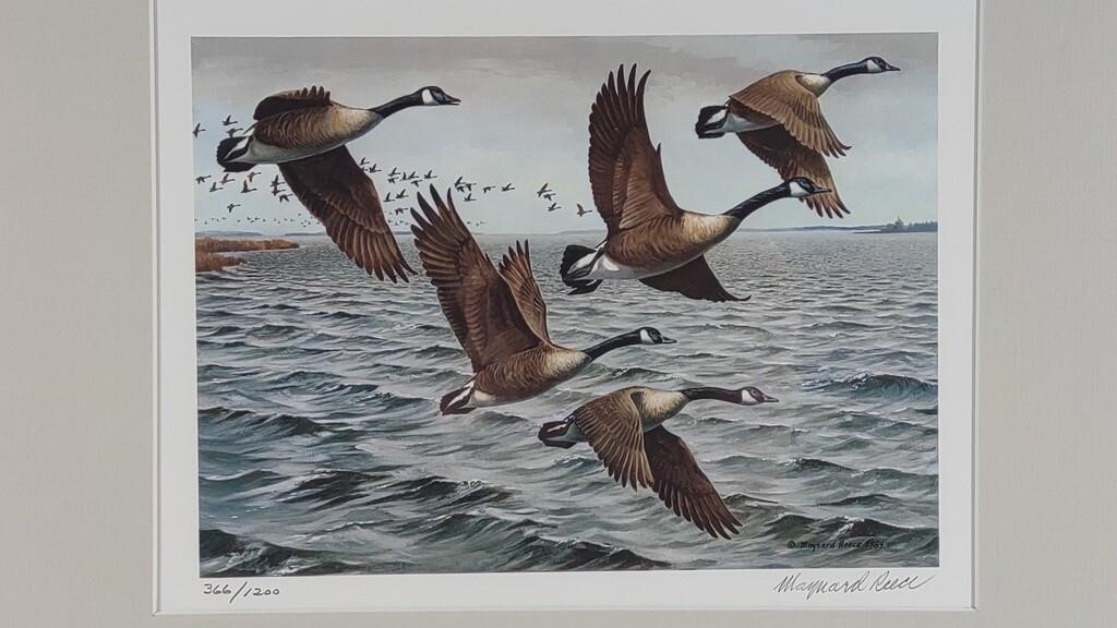 Maynard Reece | Maynard Reece Signed 1984 Chesapeake Bay Stamp (1984 ...