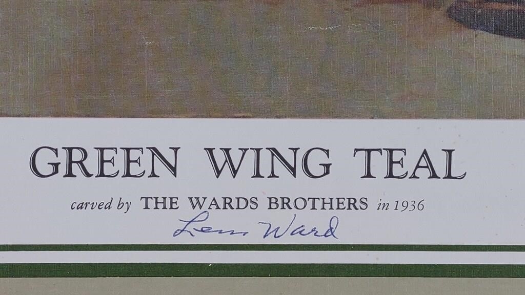 Arthur R Eakin | Lem Ward & Arthur Eakin Signed Decoy Print (1936 ...
