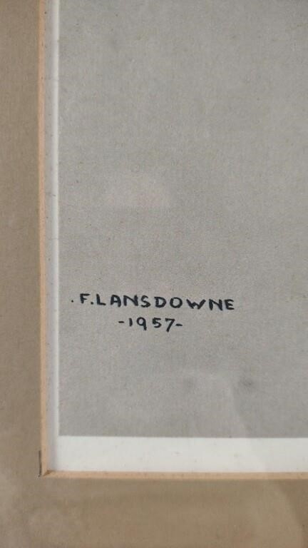 James Fenwick Lansdowne | J. Fenwick Lansdowne 1957 Duck Print in Frame ...