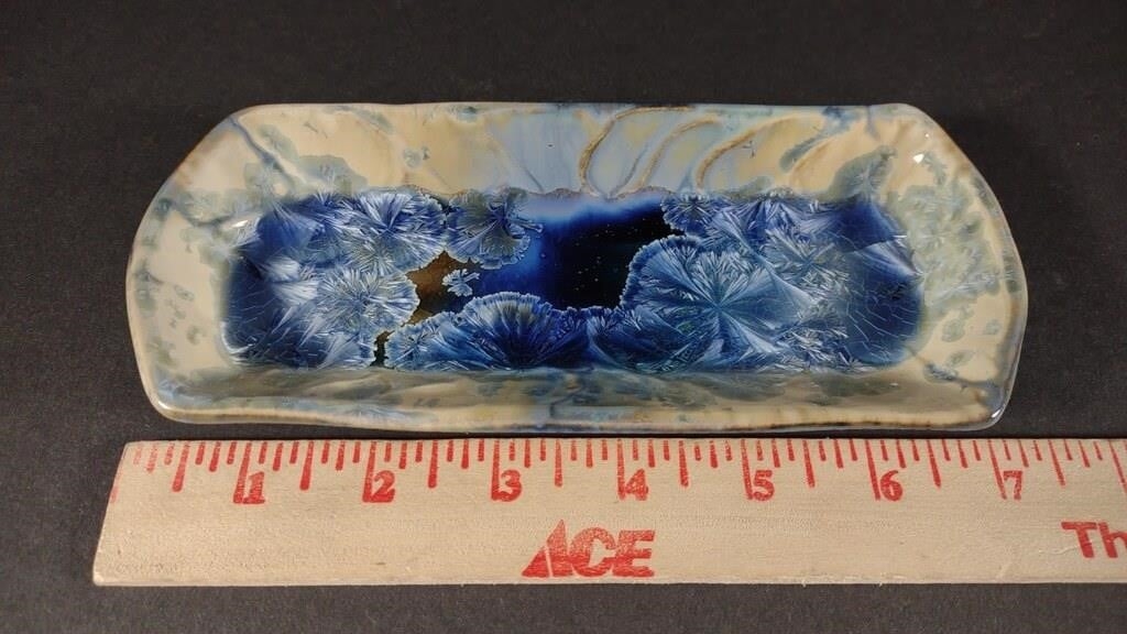 Bill Campbell | Bill Campbell Crystalline Pottery Butter Dish | MutualArt