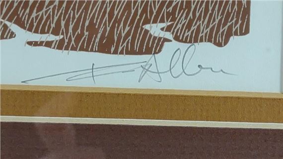 Frederick E. Allen | Frederick Allen Signed Flying Geese Print in Frame ...