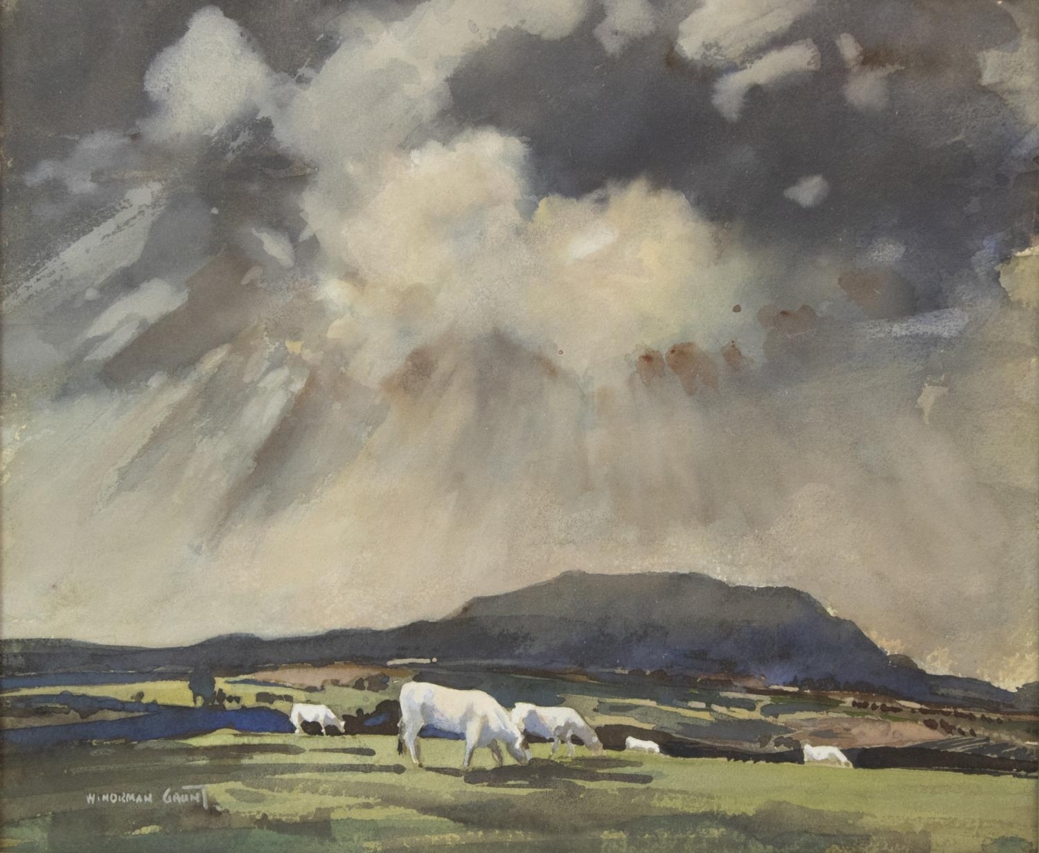 William Gaunt | Cattle grazing in a landscape | MutualArt