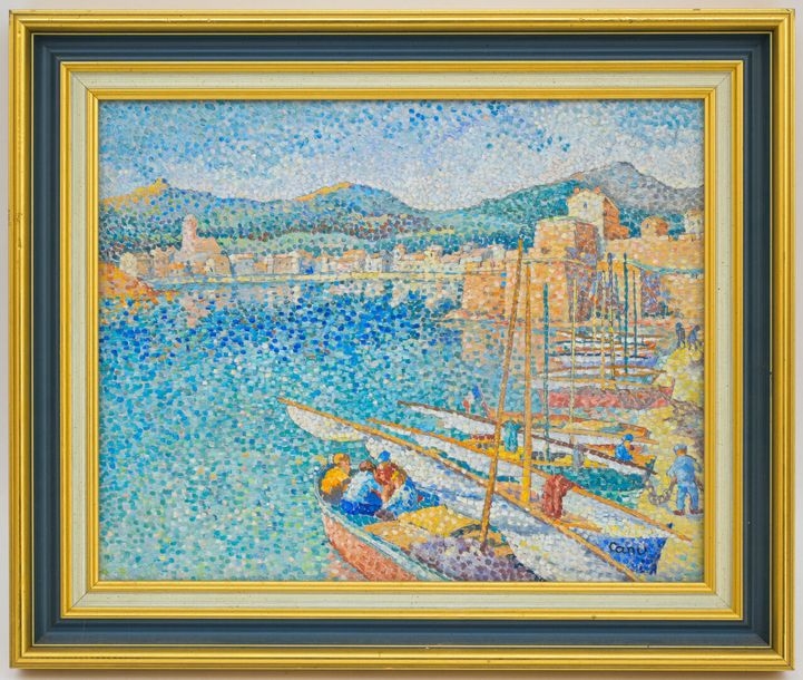 Yvonne Canu | The port of Collioure | MutualArt