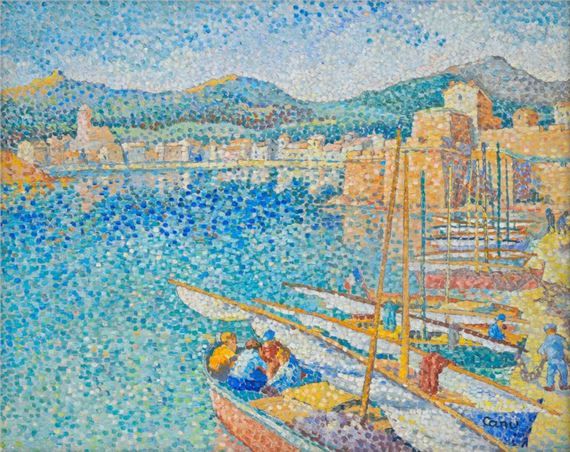 Yvonne Canu | The port of Collioure | MutualArt